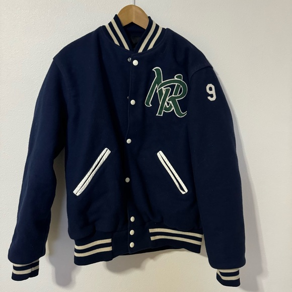 Holloway | Jackets & Coats | Vintage Holloway Wool Varsity Bomber ...